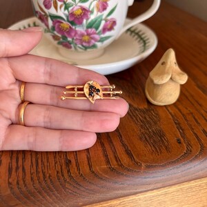 SCRAP VALUE Lucky Horseshoe Clover French Victorian Blue Topaz Antique ...