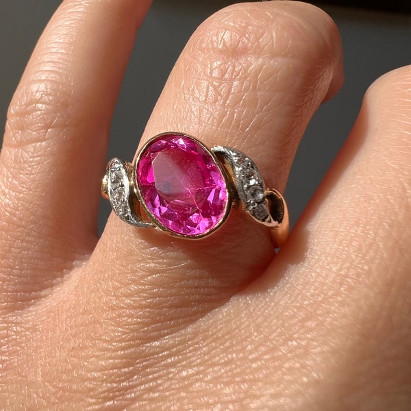 Antique Ruby Eternity Ring - Etsy