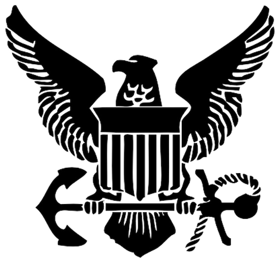 Navy Eagle Navy U.S. Navy Navy Logo Car Sticker Car | Etsy