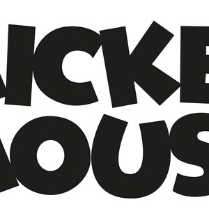 Mickey Mouse Name, Stickers, Decals Vinyl, Gifts, Parties, Scrap ...
