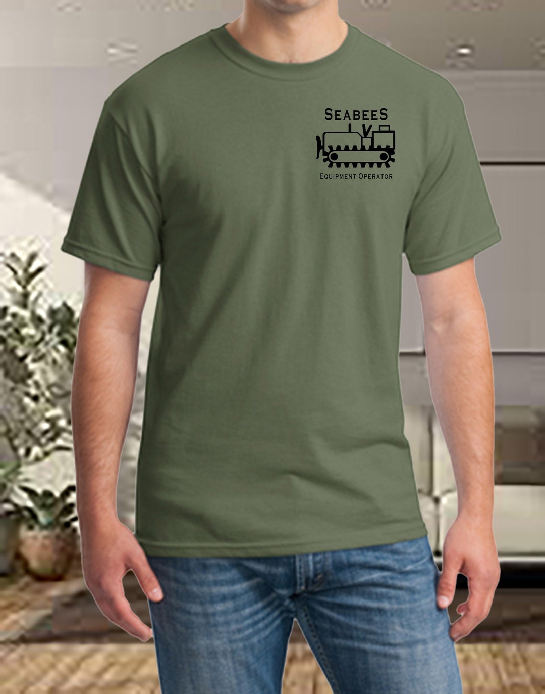 Seabees Equipment Operator EO Seabee Shirt Military T-shirt Men ...