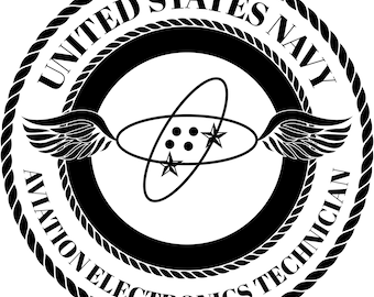 US Navy EM Electrician's Mate, Navy Rate Decals, Navy Vinyl Decal - Etsy