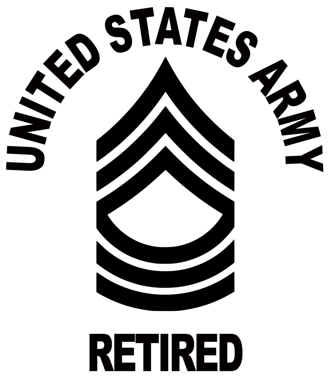 US Army - Army - E8 - Master Sergeant - Enlisted - Military - Car ...