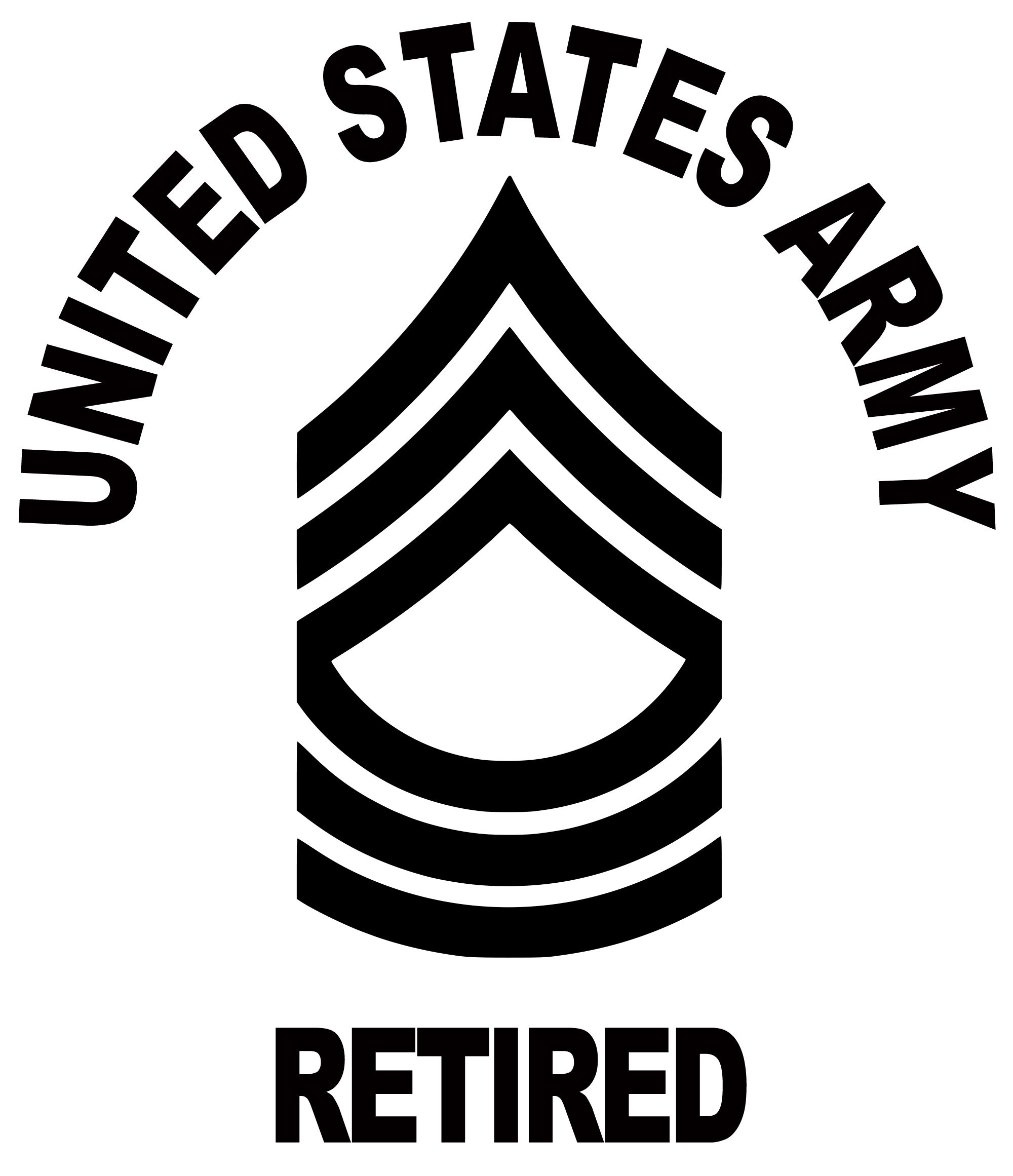 US Army - Army - E8 - Master Sergeant - Enlisted - Military - Car ...