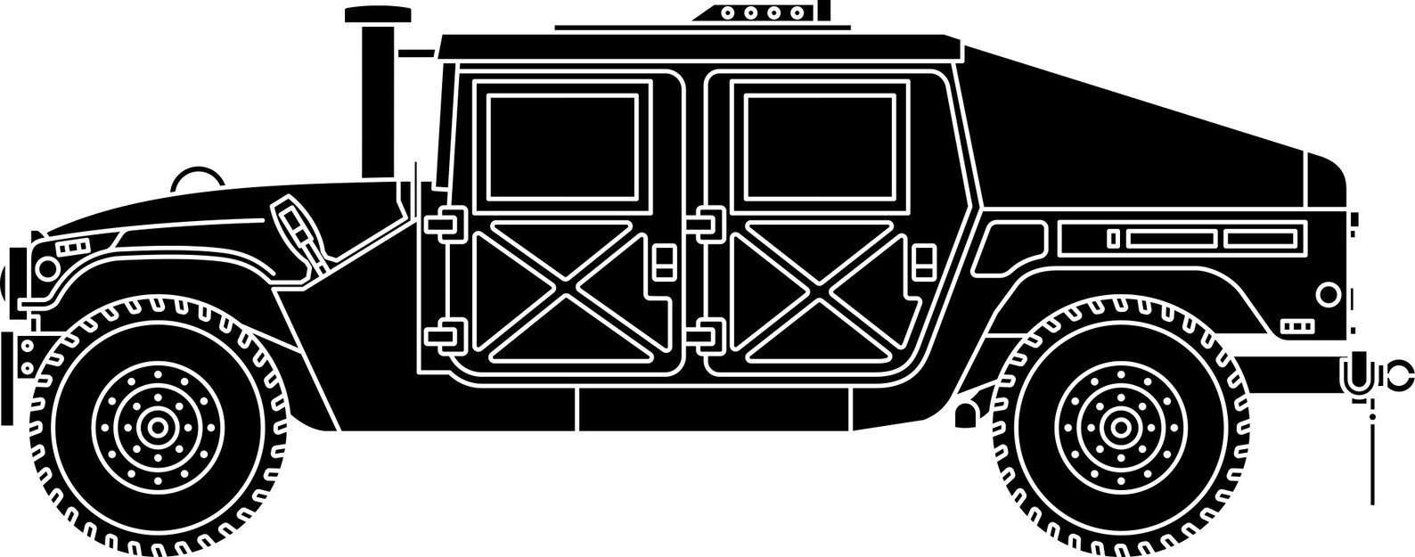Humvee Hummer M1151A1 Military Car Sticker Decal - Etsy