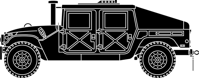 Humvee Hummer M1151A1 Military Car Sticker Decal - Etsy