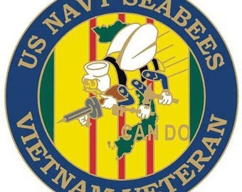 Seabee Window Decal | Etsy