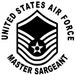 USAF US Air Force E7 E-7 Master Sergeant Enlisted Car Sticker Decal ...