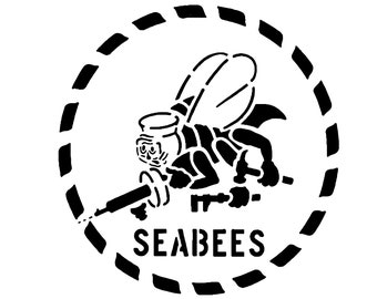 Navy Seabee Car Decal - Etsy