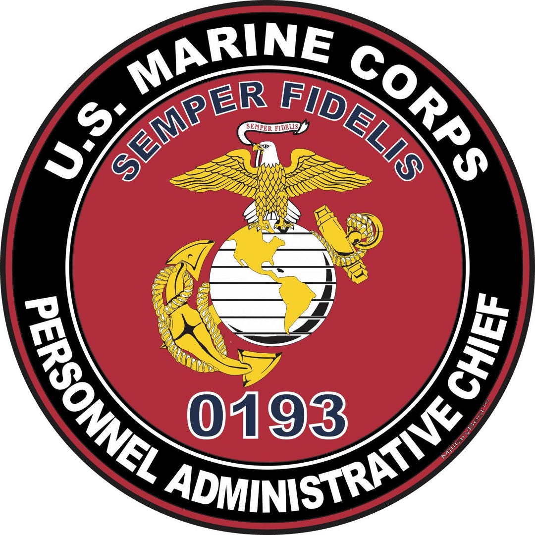 USMC Personnel Admin Chief 0193 - USMC - Marines - Marine - Marine Corp ...