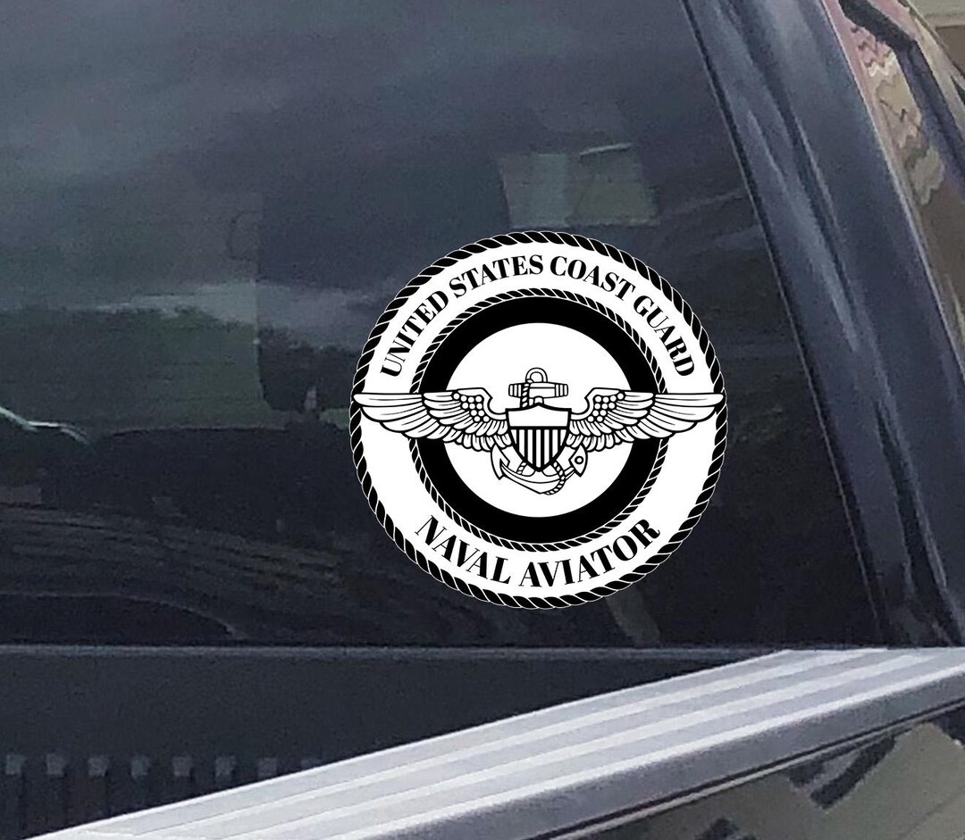 USCG, Naval Aviator,coast Guard, Insignia, Decal Sticker, Emblem ...