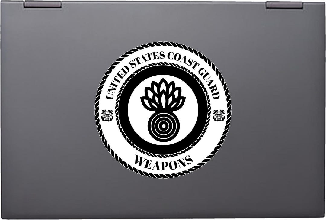 USCG, Weapons, Coast Guard, Insignia, Coast Guard Decal Sticker, Emblem ...
