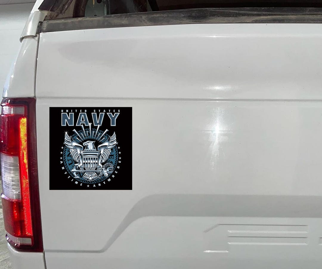 US Navy - Navy Anywhere - USN - Navy - Car Sticker - Car Decal - Window ...