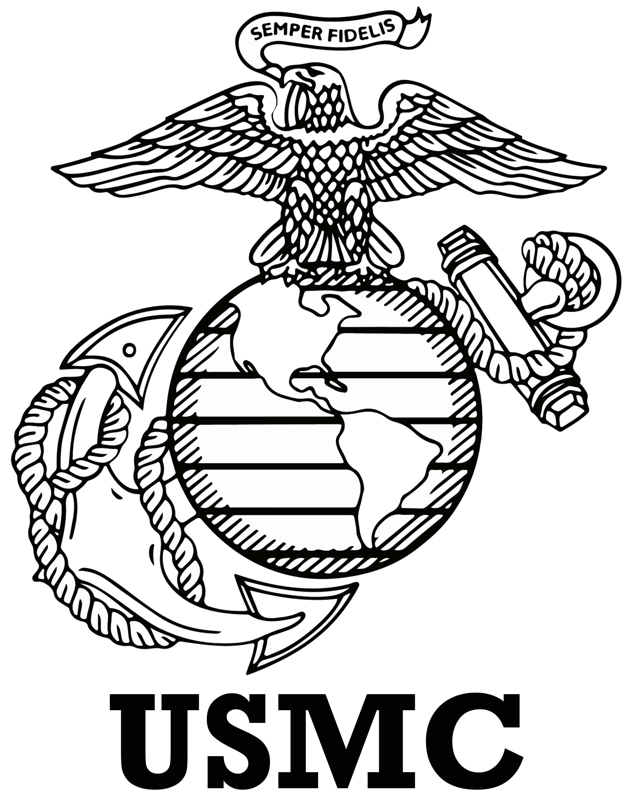 USMC Marine Eagle EGA Corp Marine Corp Semper FI Car Sticker | Etsy