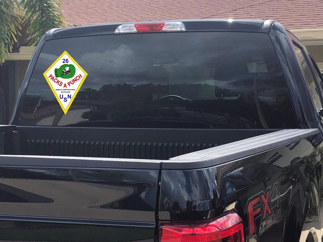 NMCB 26, Seabee, Construction Battalion , Navy, Car Sticker, Laptop ...
