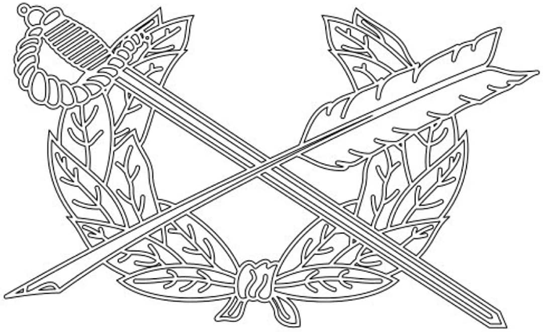 JAG Corps - JAG - US Army - Army - Enlisted - Military - Car Sticker ...