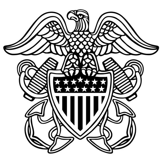 Navy Officer Crest Naval Officer Navy U.S. Navy Navy - Etsy