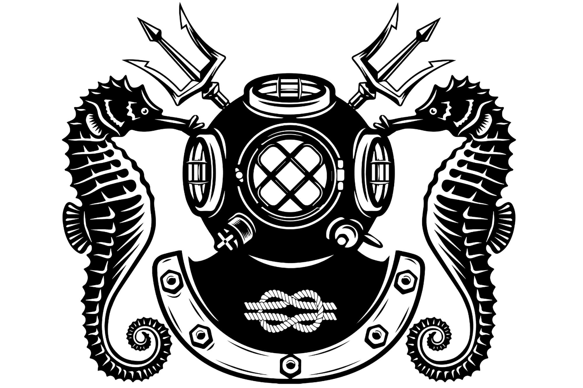 Navy Diver Logo
