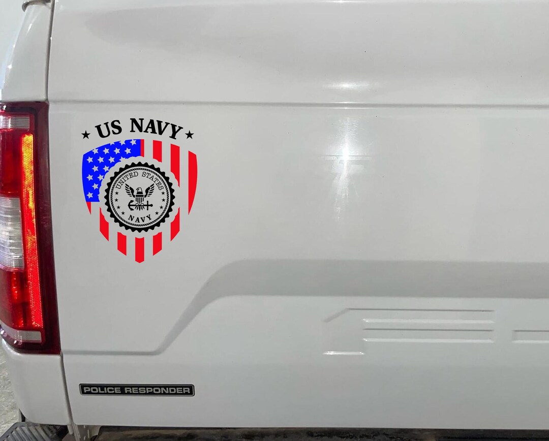 US Navy - Navy Insignia - USN - Navy - Car Sticker - Car Decal - Window ...