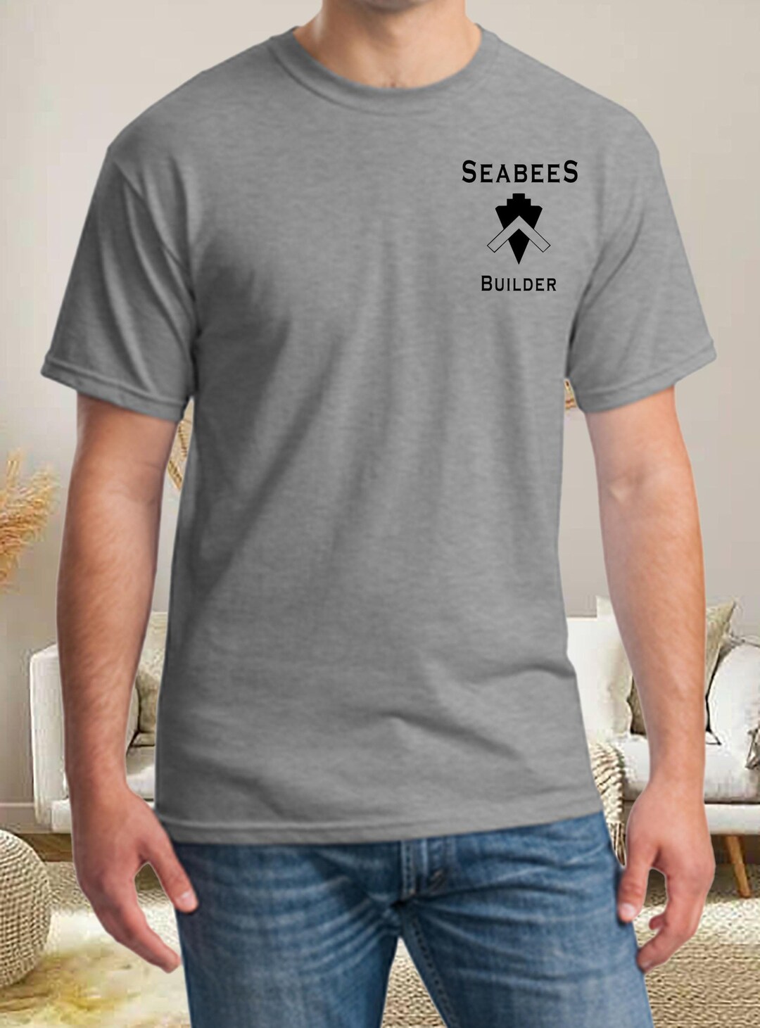 Seabees - Builder - BU - Seabee Shirt - Military T-shirt - Men ...