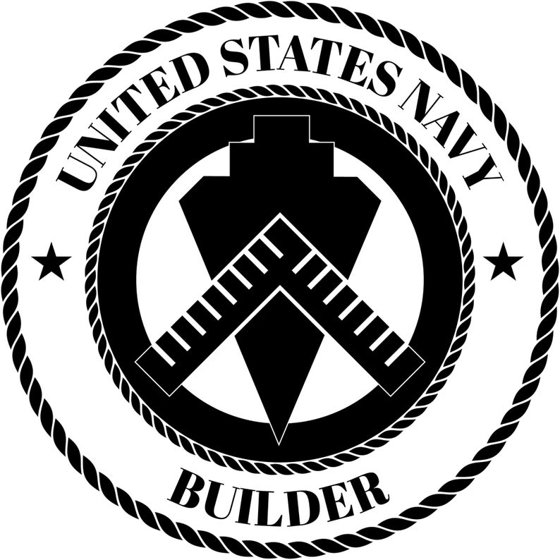 Builder - BU - Seabee - Navy - US Navy - Navy Rate - Military - USA - Etsy