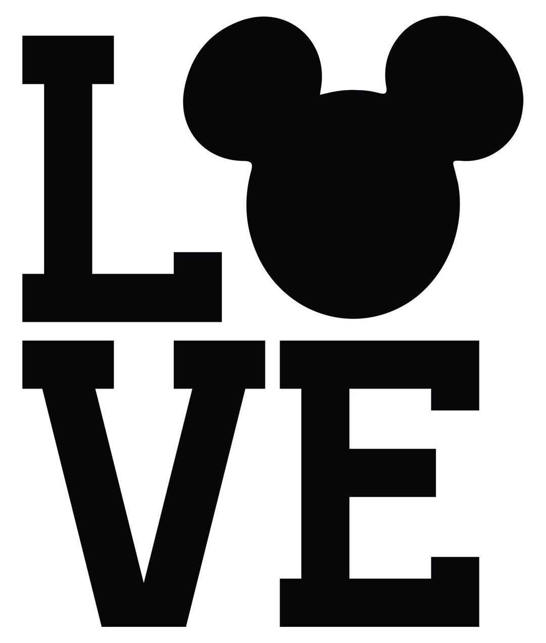 Mickey Mouse, I Love Mickey, Stickers, Decals Vinyl, Gifts, Parties ...