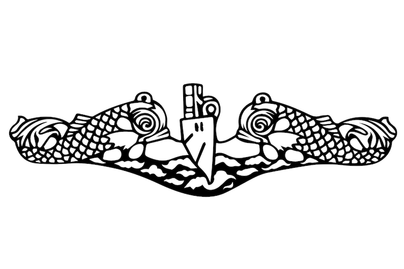 Navy - Submarine - Submarine Warfare Dolphins - Military - Veteran ...