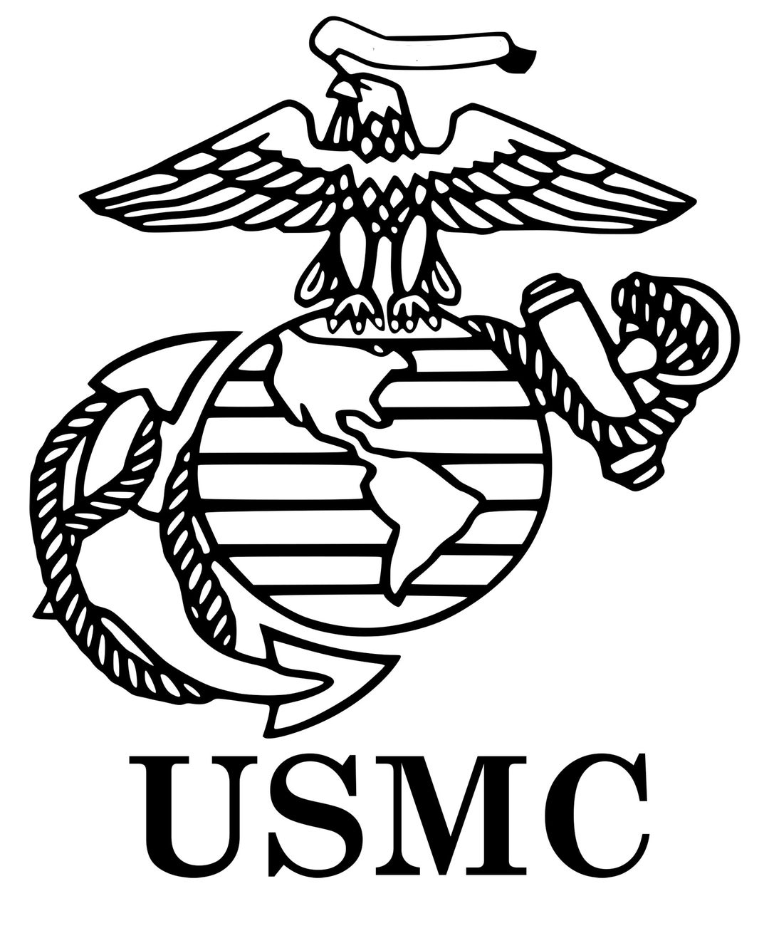 USMC Marine Eagle, EGA, Marine Corp, US Marines Decal Stickers ...