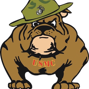 USMC - Bully - Marines, Marine Corp, Car Sticker, Car Decal, Window ...