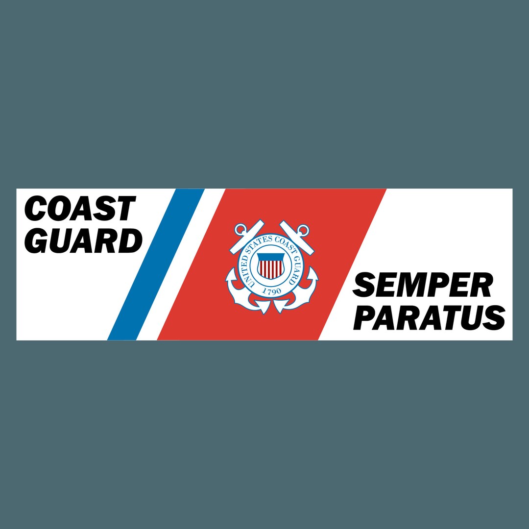 Coast Guard Semper Paratus Military Car Sticker Decal - Etsy