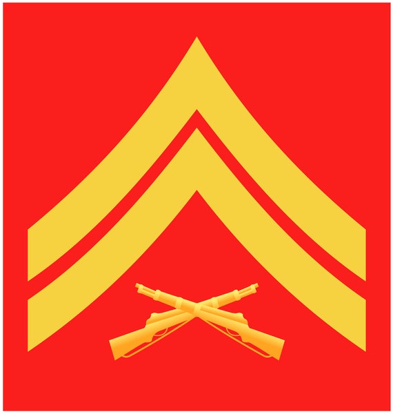 USMC Marine E4 E-4 Corporal Enlisted Marine Corp | Etsy