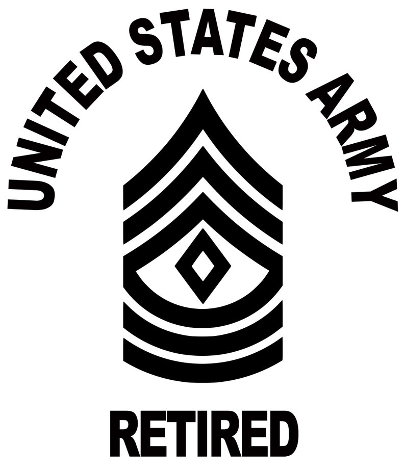 US Army - Army - E8 - First Sergeant - Enlisted - Military - Car ...