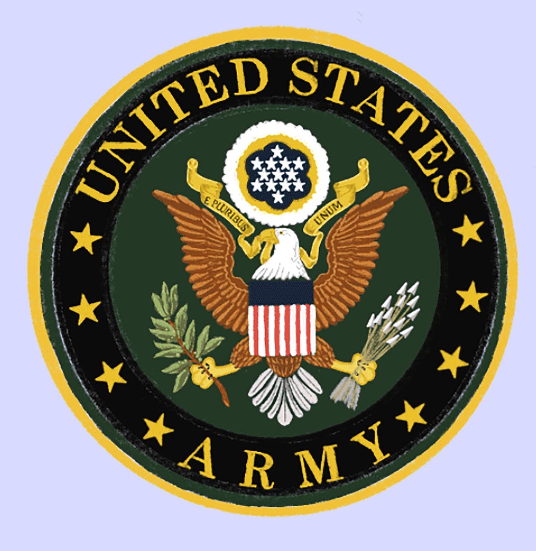 US Army Insignia - Logo - Decal - Military - Insignia - Gifts - Etsy