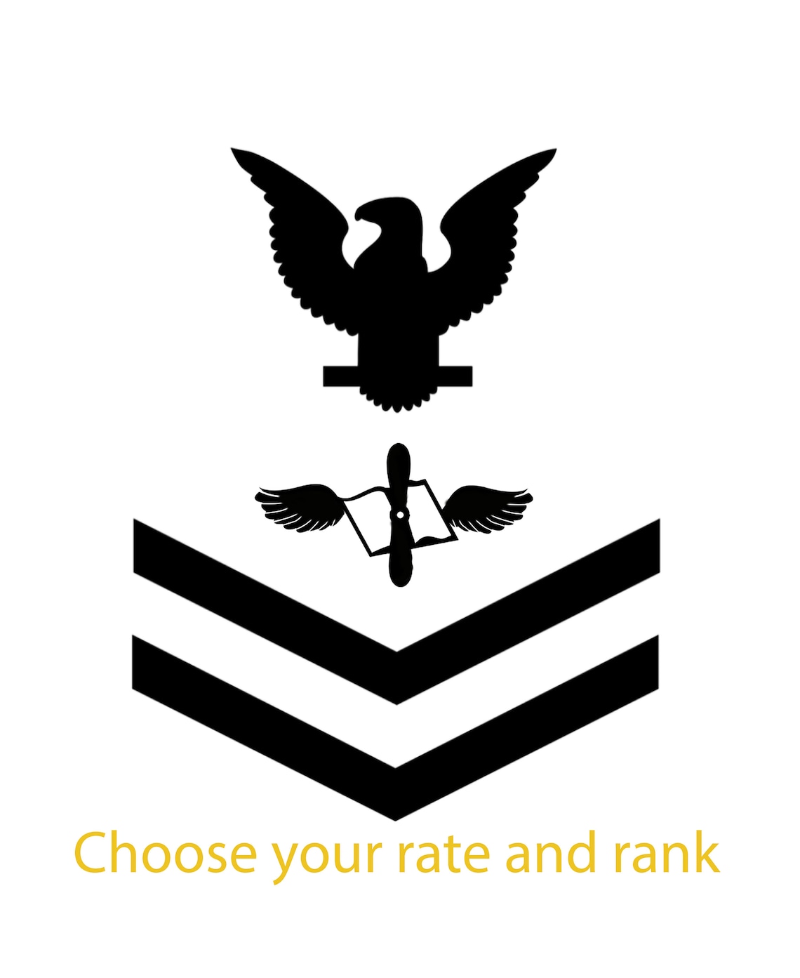 Choose Your Rate and Rank USN - U S Navy - E4 - E5 - E6 - E7 - E8 -E9 ...
