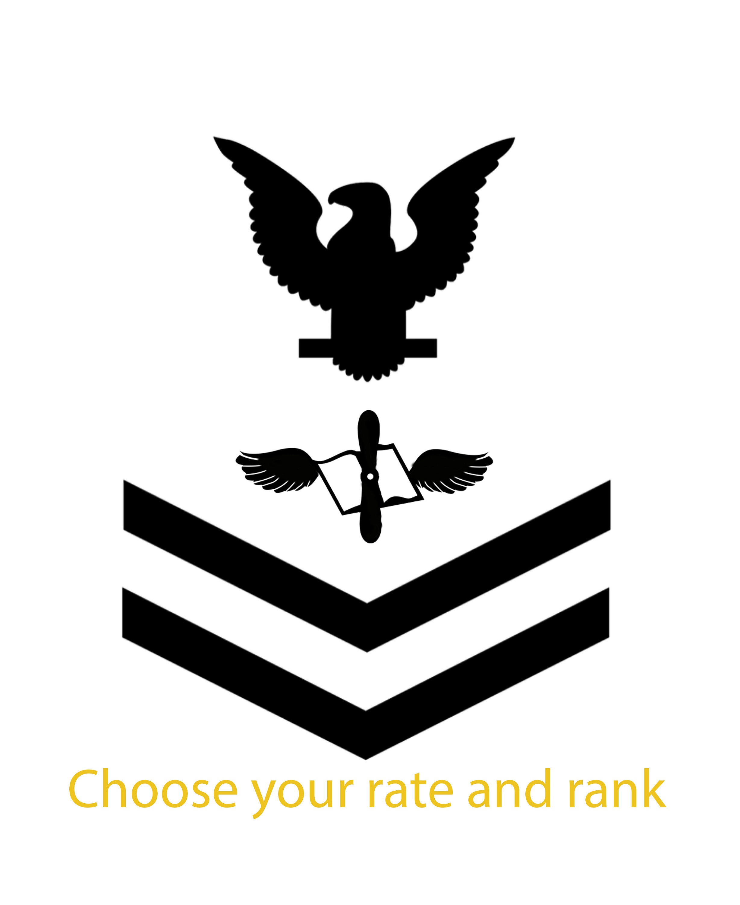 Choose Your Rate and Rank USN - U S Navy - E4 - E5 - E6 - E7 - E8 -E9 ...