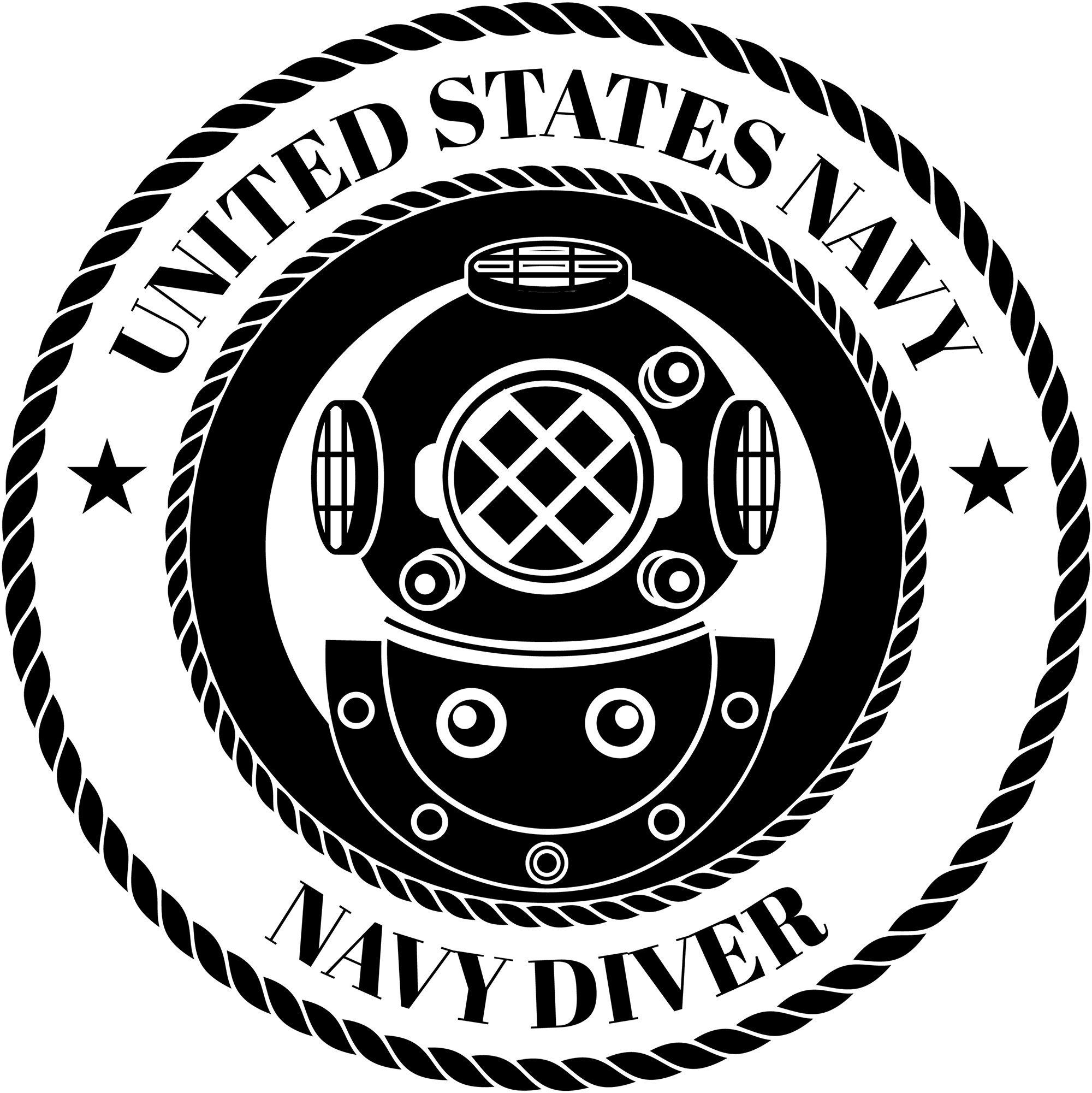 Navy Divers Logo Us Navy Diver Etsy