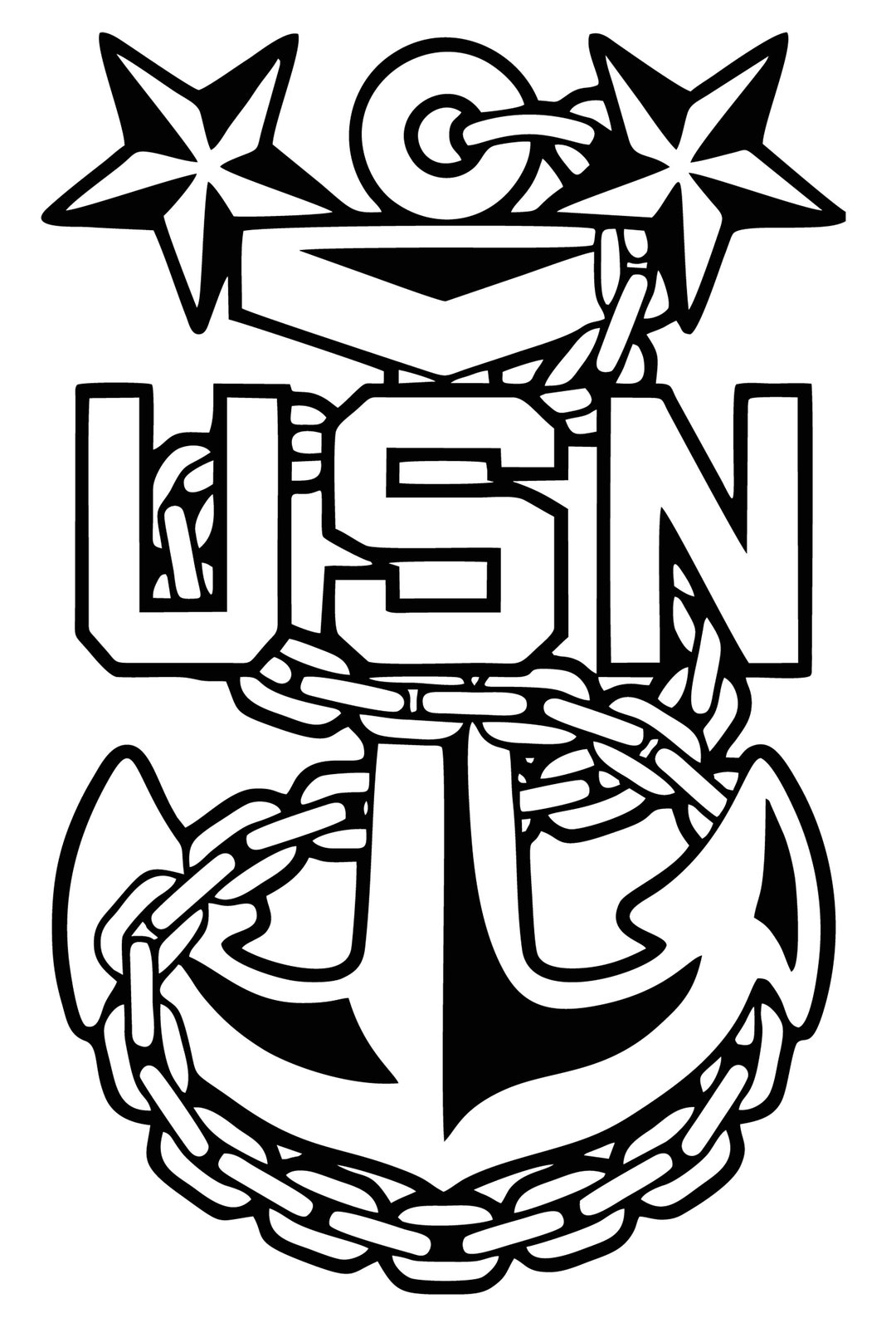 Master Chief Emblem Navy U.S. Navy Navy Logo Car Sticker Car Decal ...