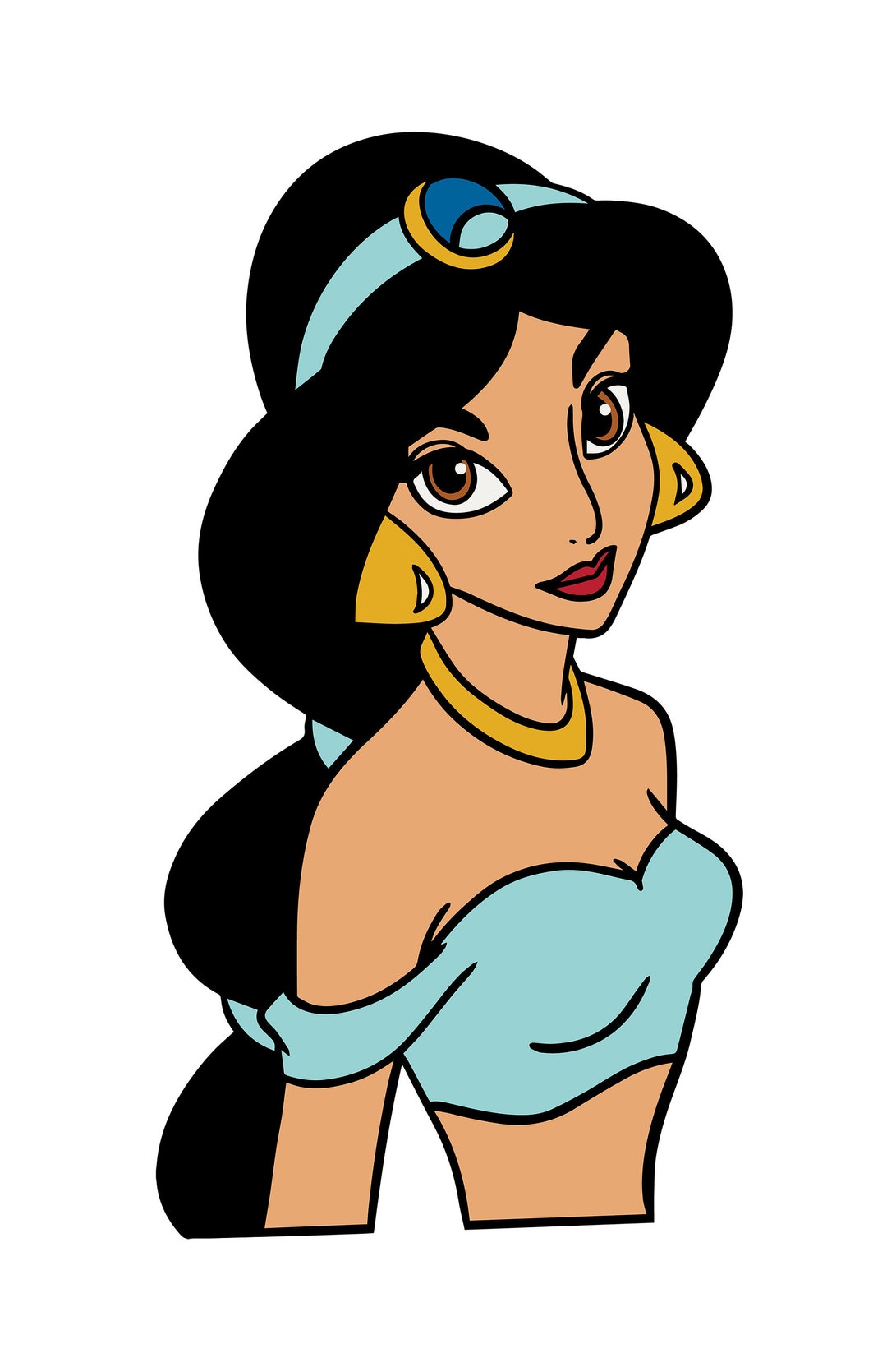Disney Princess Jasmine, Stickers, Decals Vinyl, Gifts, Parties, Scrap ...