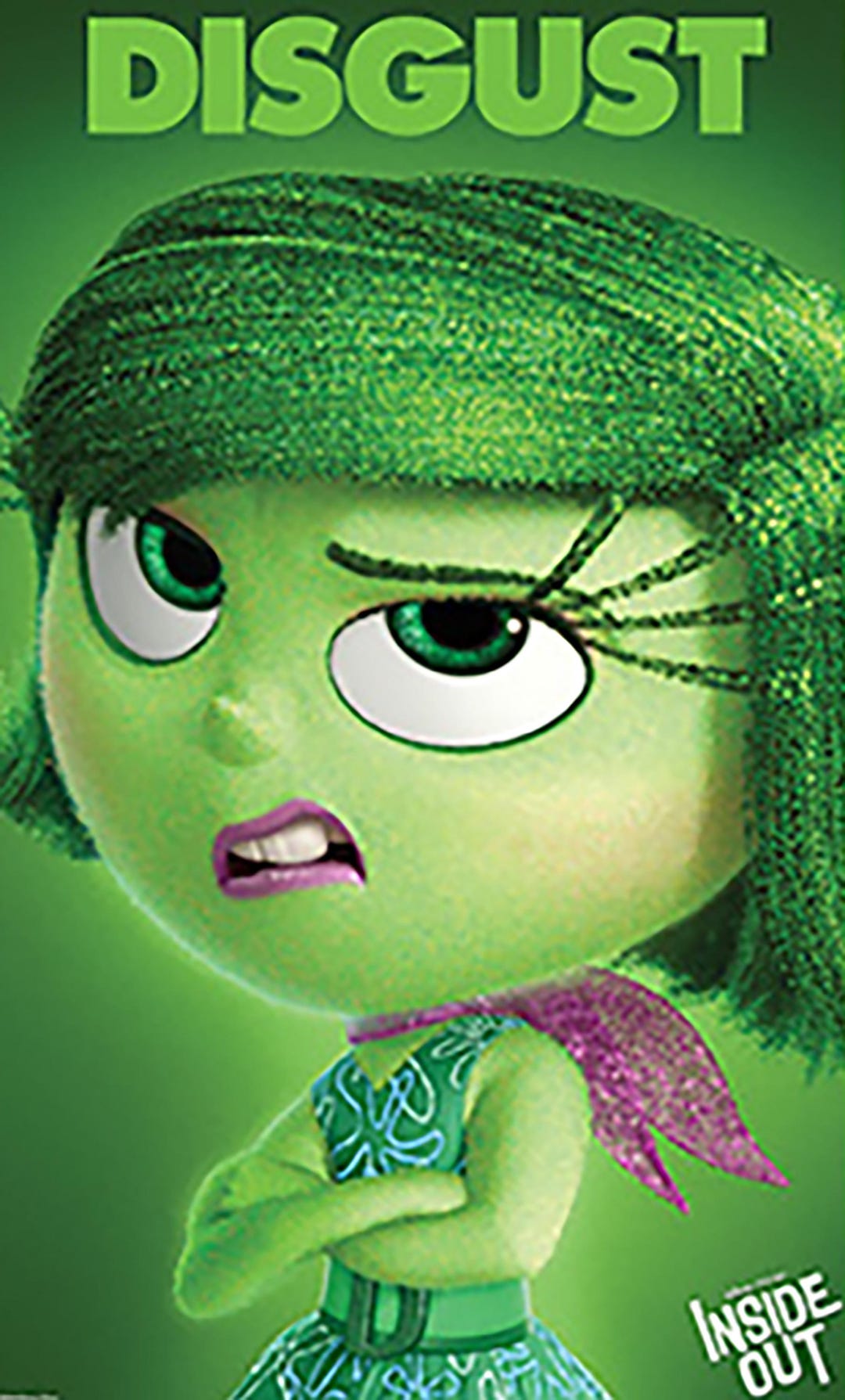 Disney Inside Out,disgust, Stickers, Decals Vinyl, Gifts, Parties ...