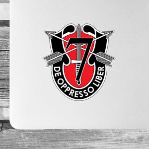 US Army 7th Special Forces Group (7th SFG) - De Oppresso Liber Logo ...