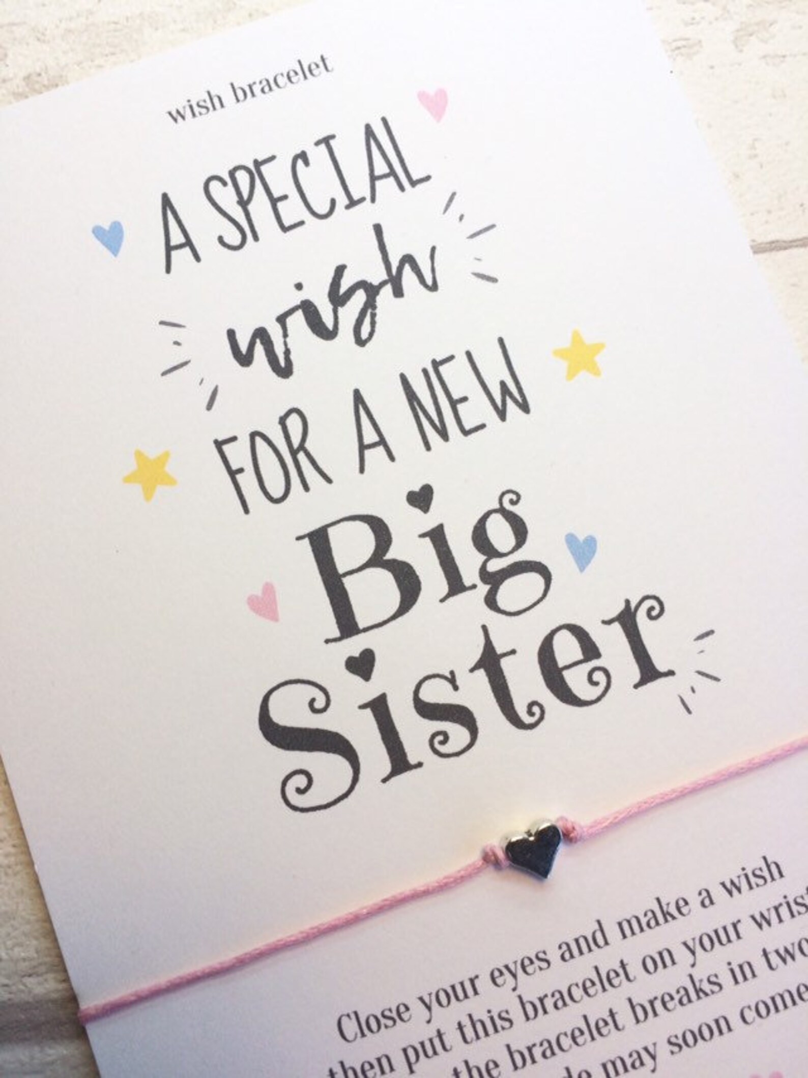 New Big Sister Card New Baby Brother Gift Newborn | Etsy