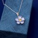 Silver Pendent Necklaces 925 Forget Me Not ARMENIAN ANMORUK Flower ...