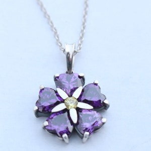 ANMORUK Forget Me Not Flower Sterling Silver 925 ARMENIAN Genocide ...