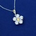 Silver Pendent Necklaces 925 Forget Me Not ARMENIAN ANMORUK Flower ...