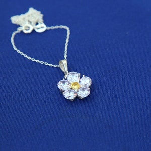 Silver Pendent Necklaces 925 - Forget Me Not ARMENIAN ANMORUK Flower ...