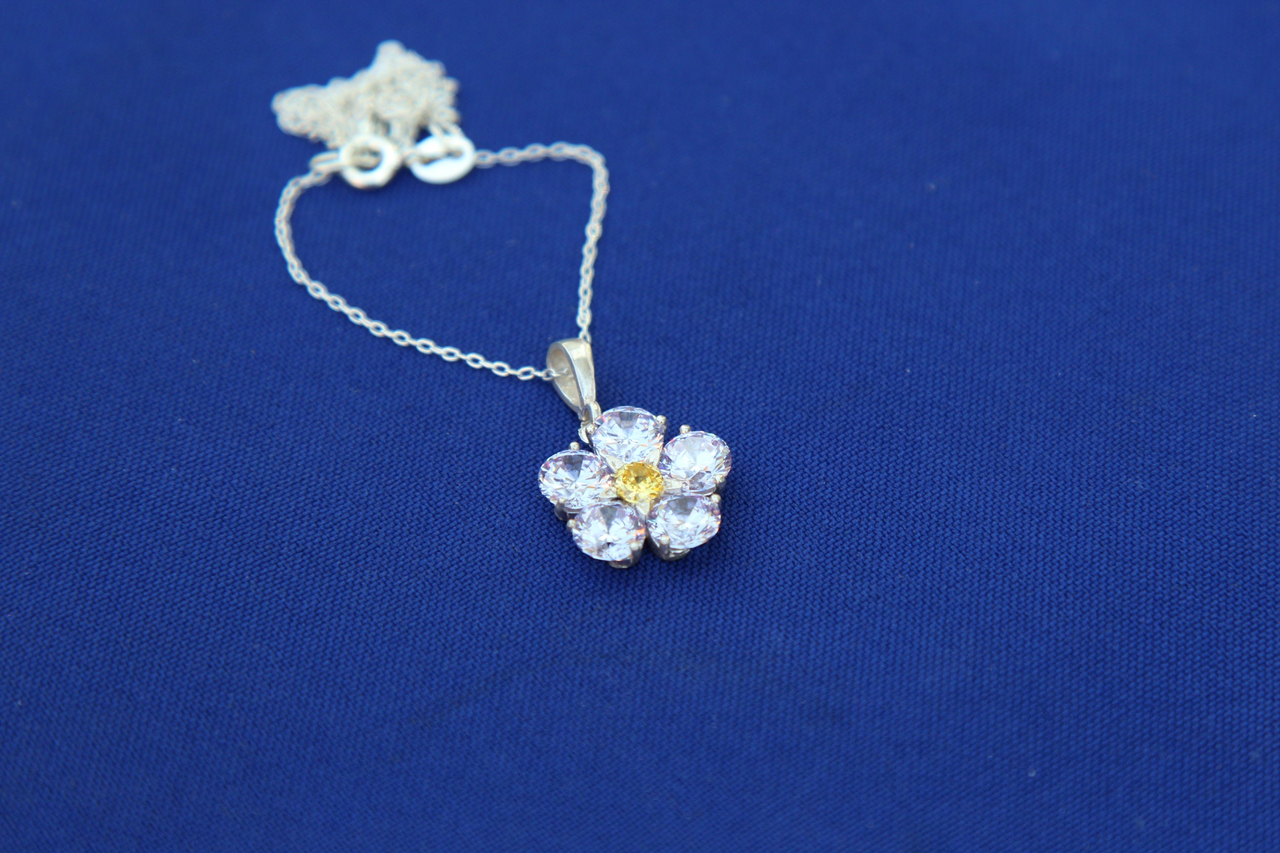 Silver Pendent Necklaces 925 Forget Me Not ARMENIAN ANMORUK Flower ...