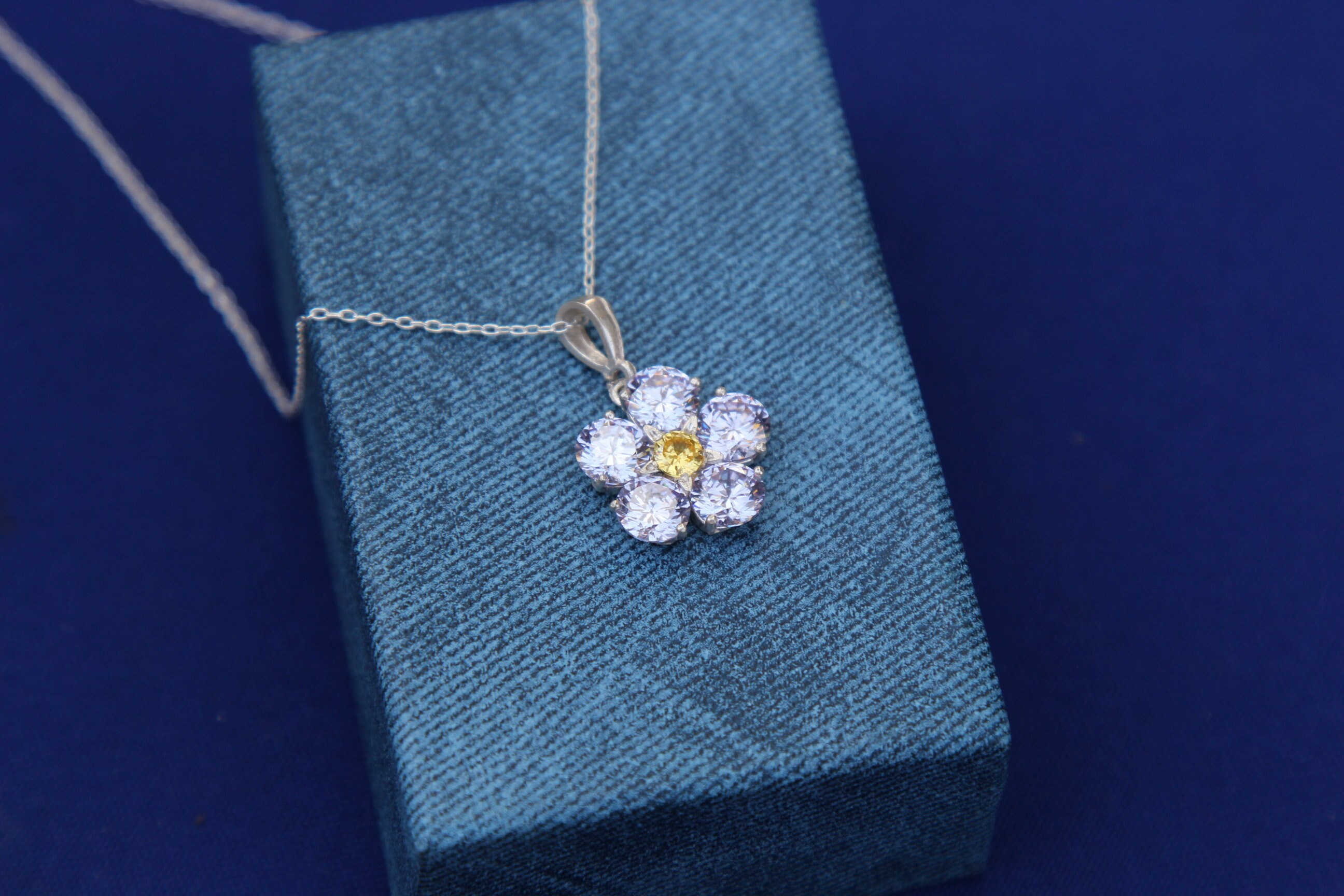 Silver Pendent Necklaces 925 Forget Me Not ARMENIAN ANMORUK Flower ...