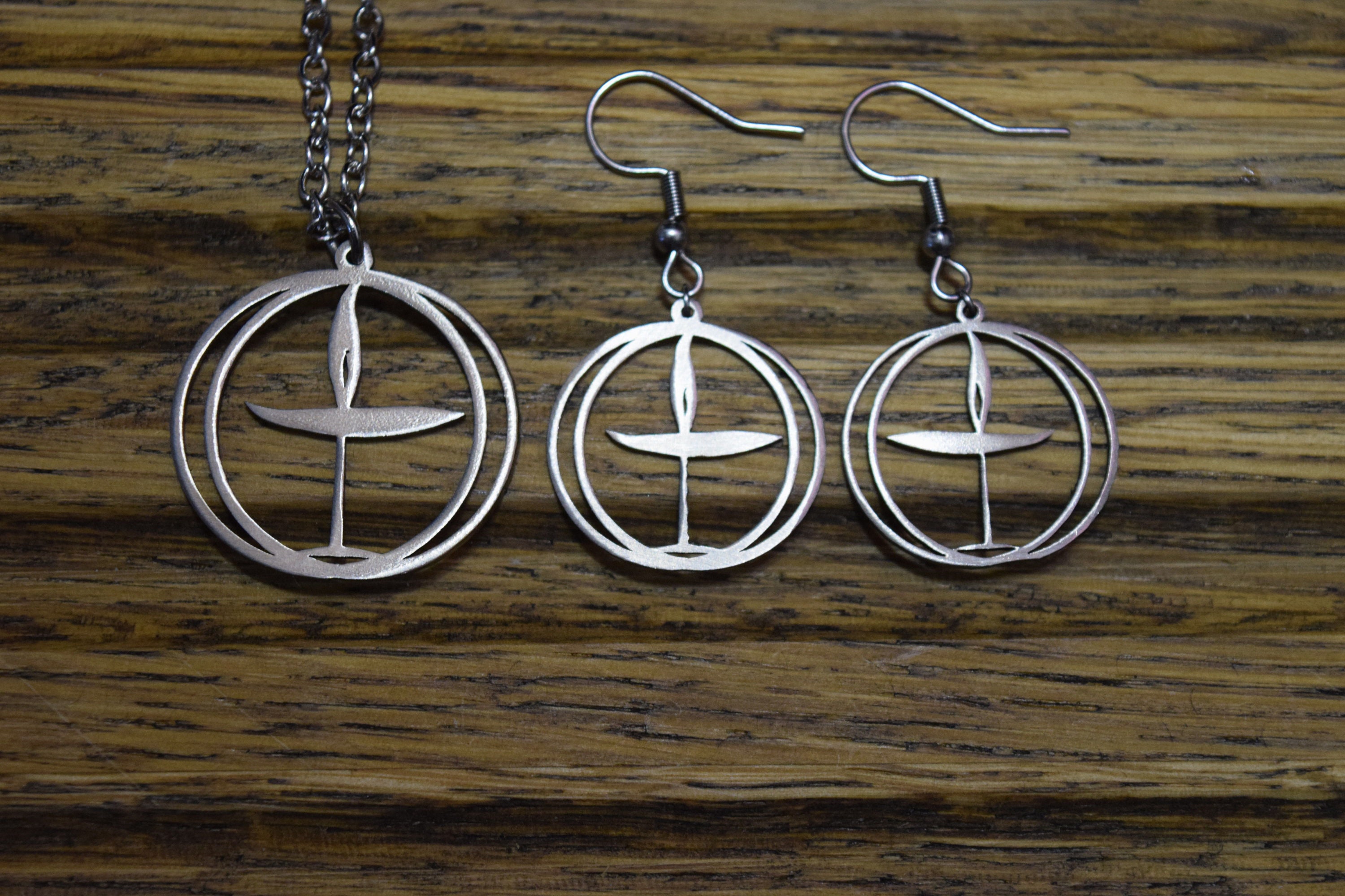 Unitarian Universalist Flaming Chalice Pendant Earrings UU Uuism ...