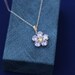 Silver Pendent Necklaces 925 Forget Me Not ARMENIAN ANMORUK Flower ...
