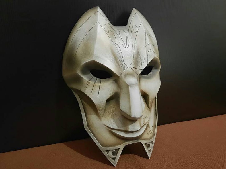 League of Legends Jhin Mask, Handmade Mask, Gift for Gamer - Etsy